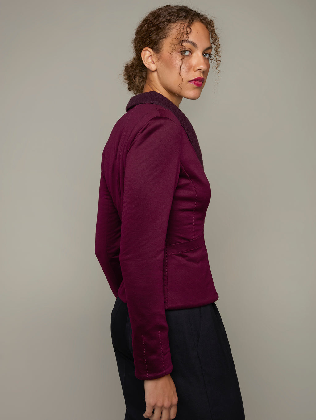Women's Red Reversible Jacket | Sustainable Fashion UK | DEPLOY